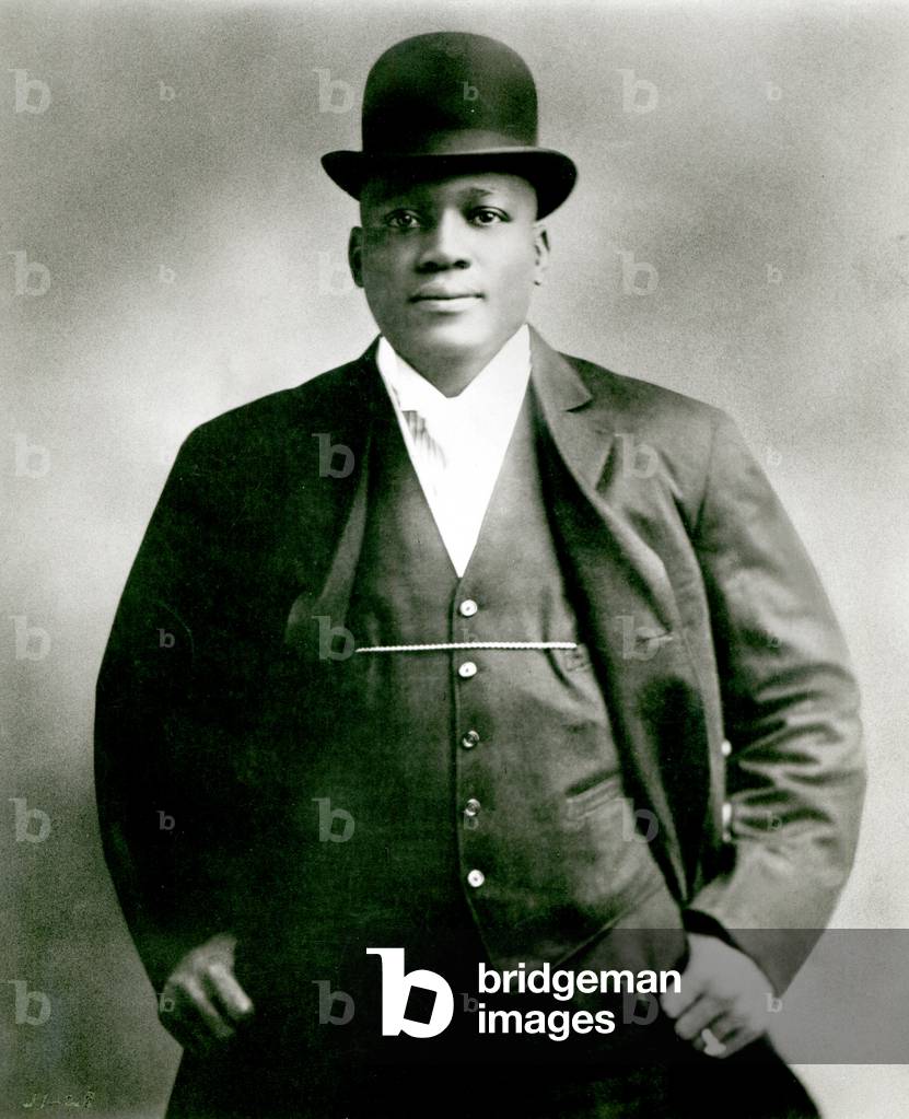 Image of Jack Johnson, 1911 (b/w photo) by American Photographer, (20th ...