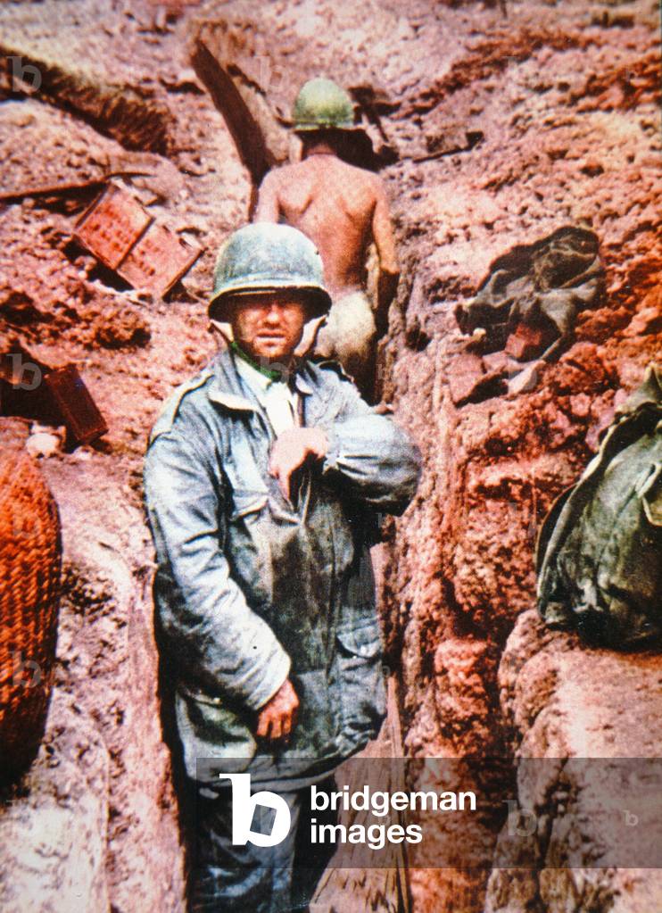 Image of French trenches, during the siege of Dien Bien Phu, November