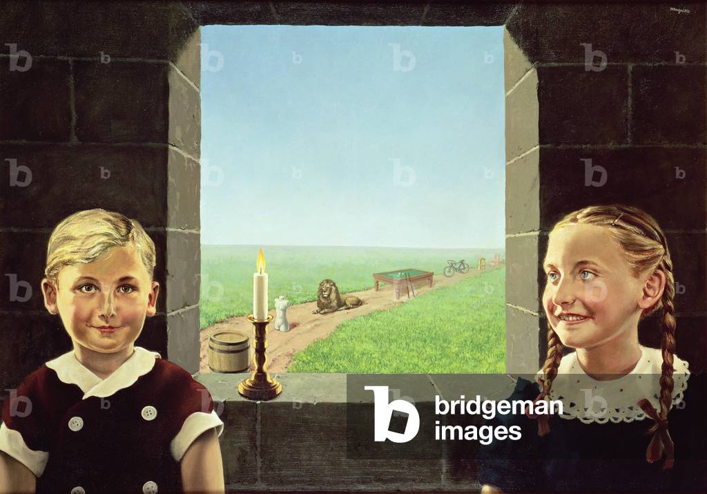 Image of Bazou and Pilette Spaak, 1937 (oil on canvas) by Magritte ...