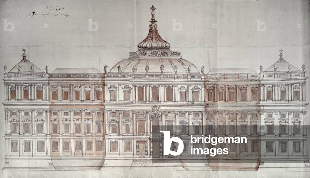Image of Second Design for the Principal Facade of the Louvre (pen by ...