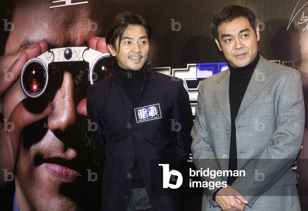 Image of HONG KONG ACTOR-SINGER EKIN CHENG AND ACTOR SEAN LAU POSE