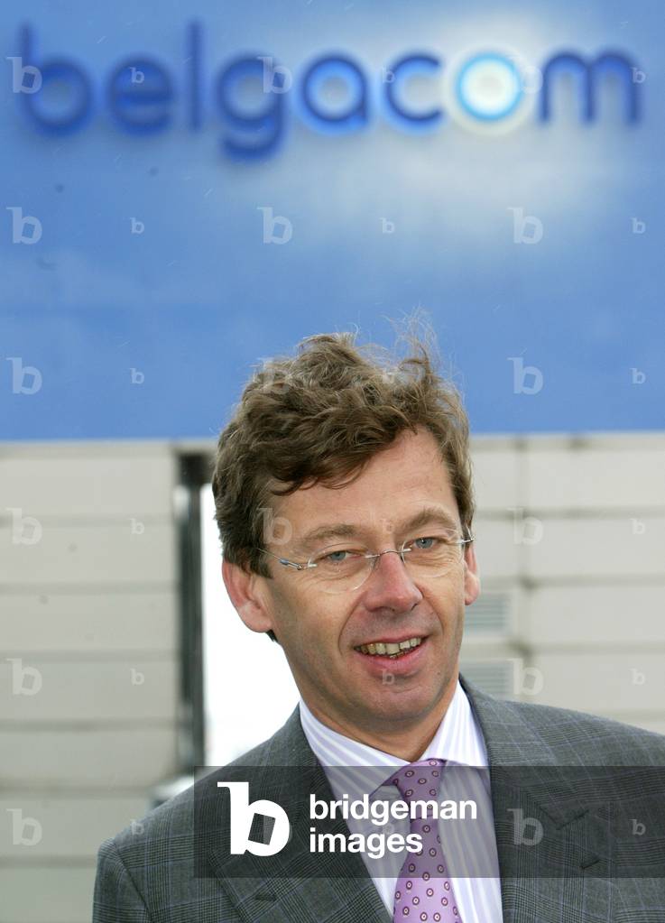 Image of BELGIAN TELECOMMUNICATIONS COMPANY BELGACOM CEO BELLENS POSES ...