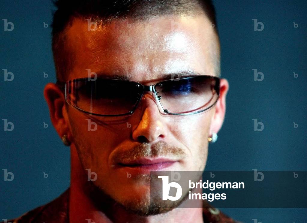 Image of MANCHESTER UNITED AND ENGLAND FOOTBALLER DAVID BECKHAM MODELS ...