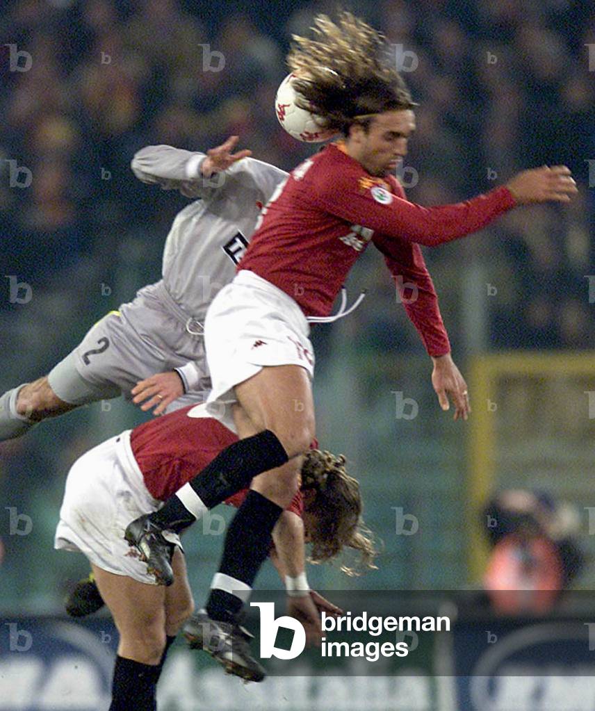 Image of AS ROMA PLAYER GABRIEL BATISTUTA IN ACTION DURING AS ROMA