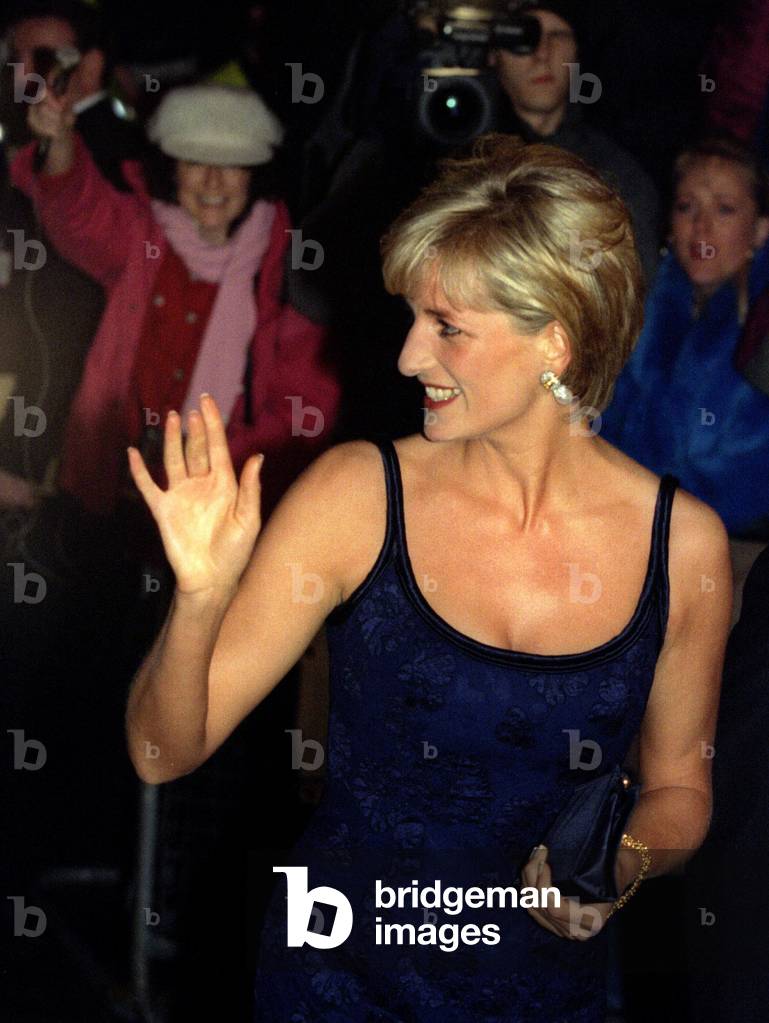 Image of Diana, Princess of Wales, arrives for the Royal Gala Premiere