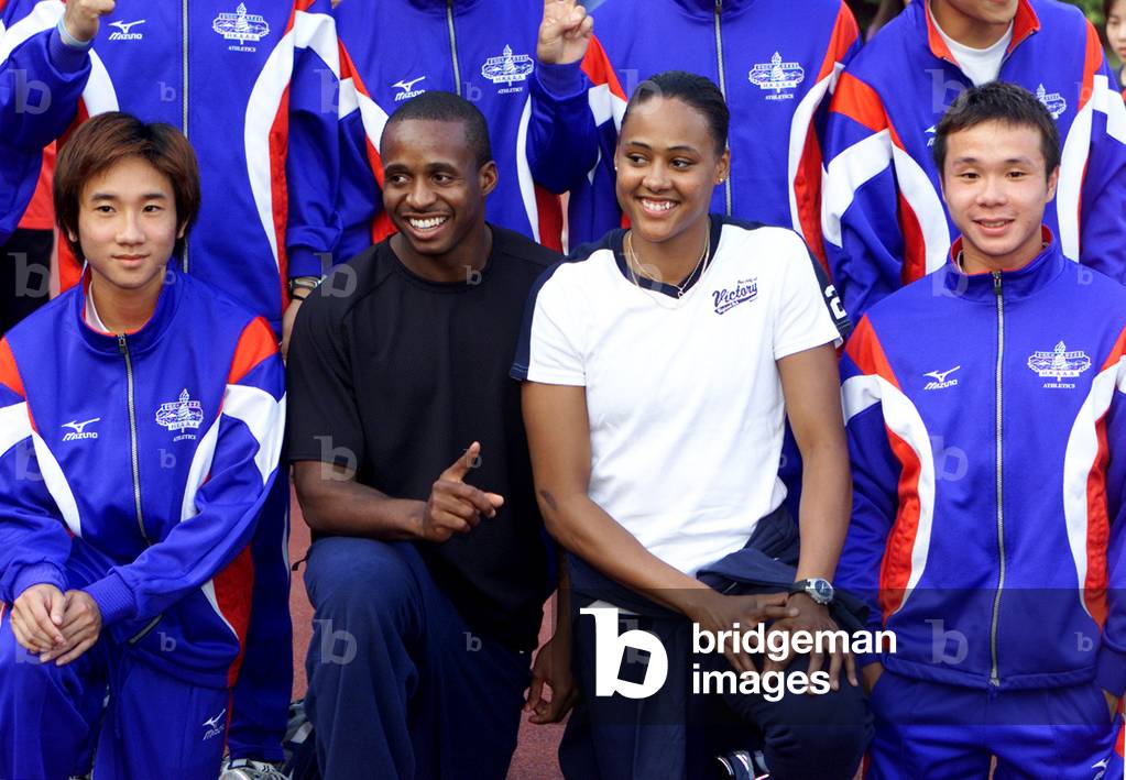 Image of US TRACK STAR MARION JONES AND HER BOYFRIEND TIM MONTOGOMERY