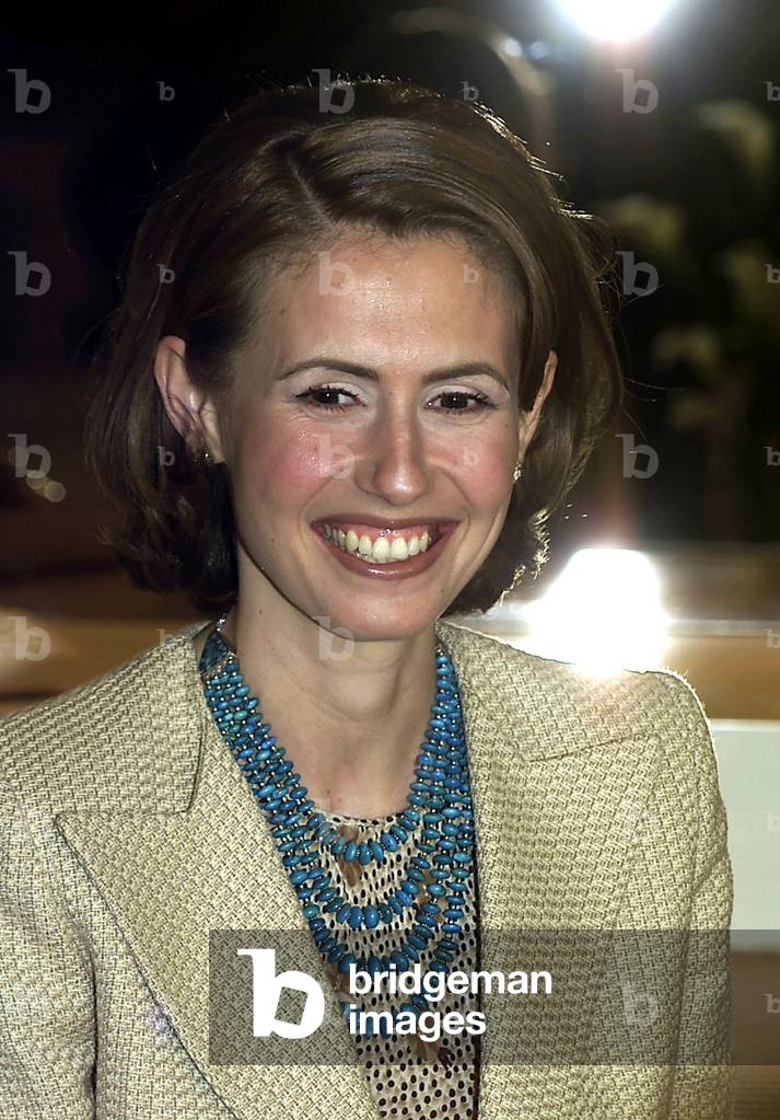 Image of SYRIAN FIRST LADY ASMA AL-ASSAD AT THE OPENING OF A