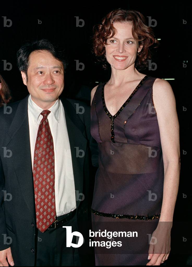 Image of Actress Sigourney Weaver and director Ang Lee arrive for the