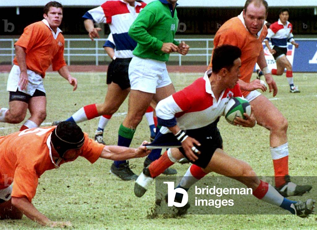 Image of SOUTH KOREA PLAY HOLLAND IN RUGBY ACTION, 1999-04-04 (photo)