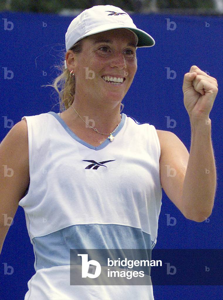Image of Kristina Brandi of the United States clenches her fist after