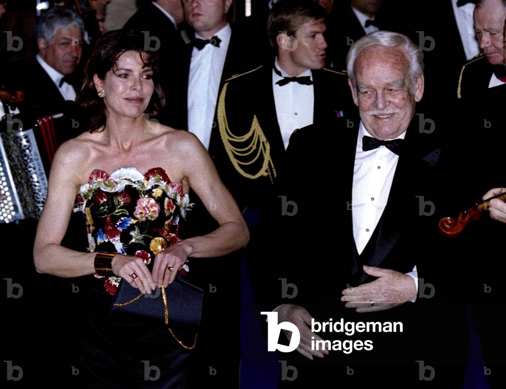 Image of Princess Caroline (L) and Prince Rainier attend the ...