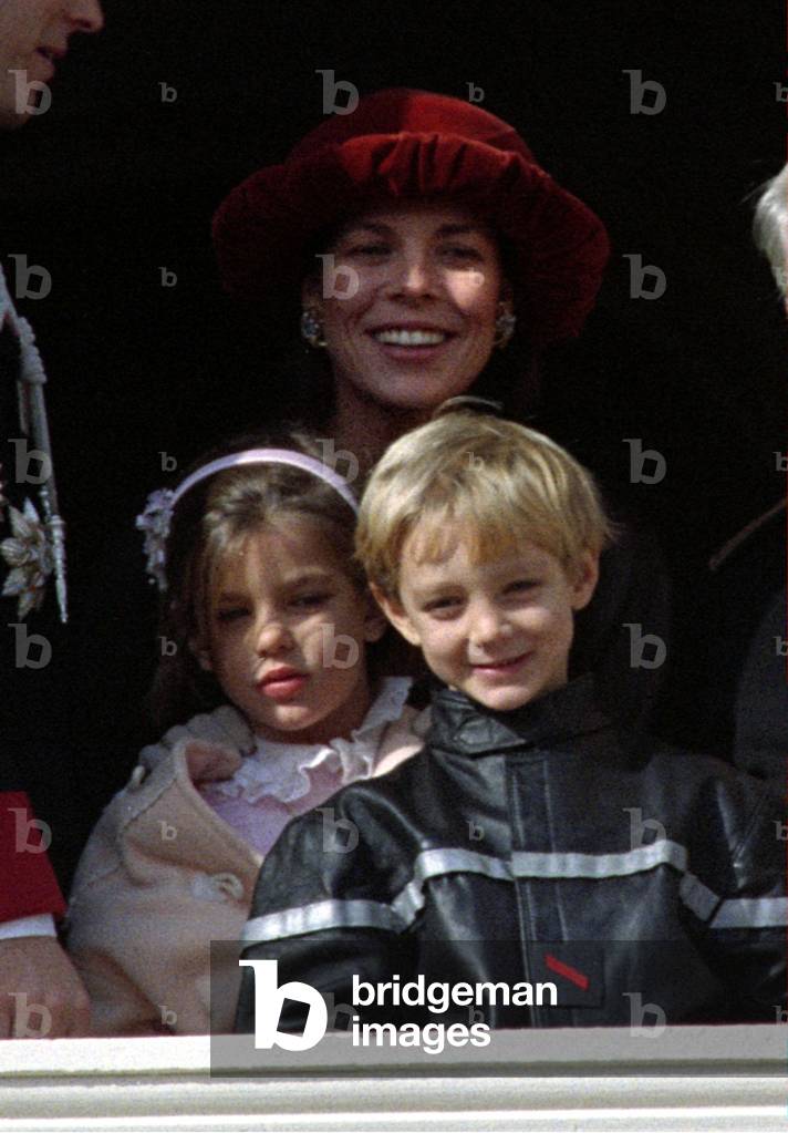 Image of Princess Caroline of Monaco (C) smiles as she attends the