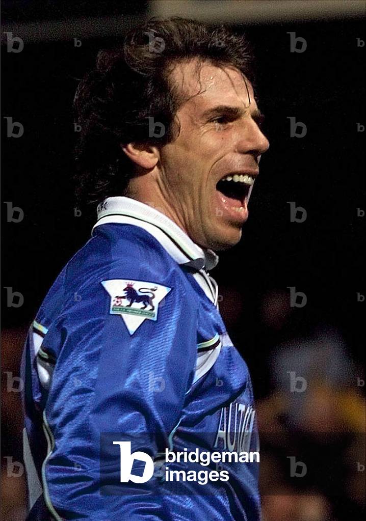 Image of Chelsea's Italian striker Gianfranco Zola celebrates after ...