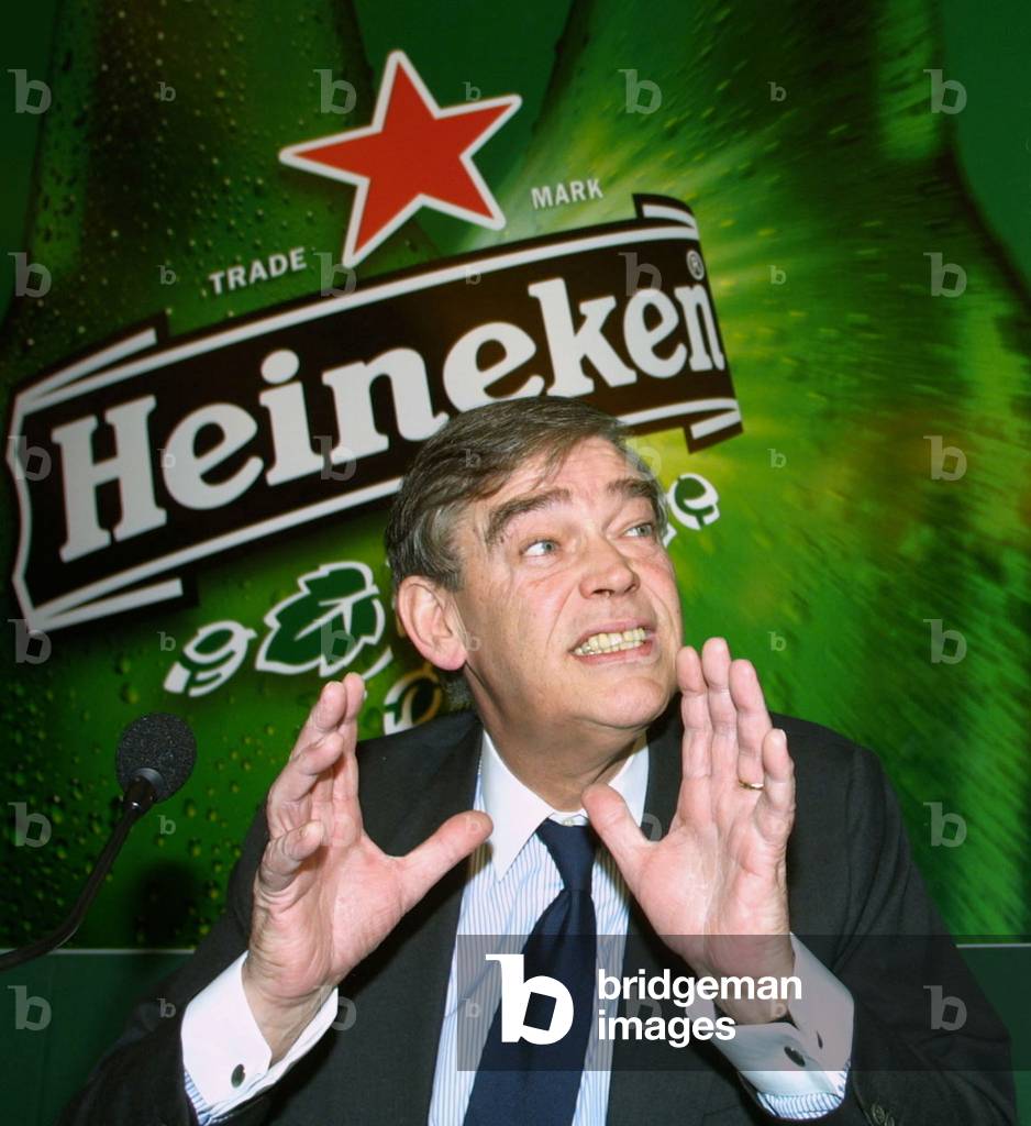 Image of HEINEKEN BREWER CEO KAREL VUURSTEEN GESTURES DURING ...