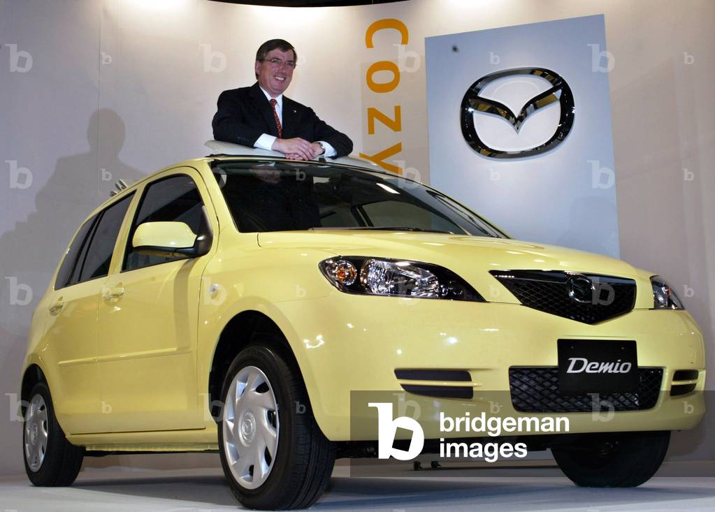 Image of Mazda Motor Corp President Lewis Booth poses for photographers ...
