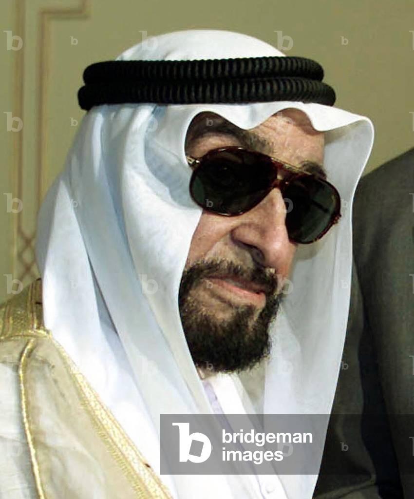 Image of File photo shows United Arab Emirates President Sheikh Zayed Bin