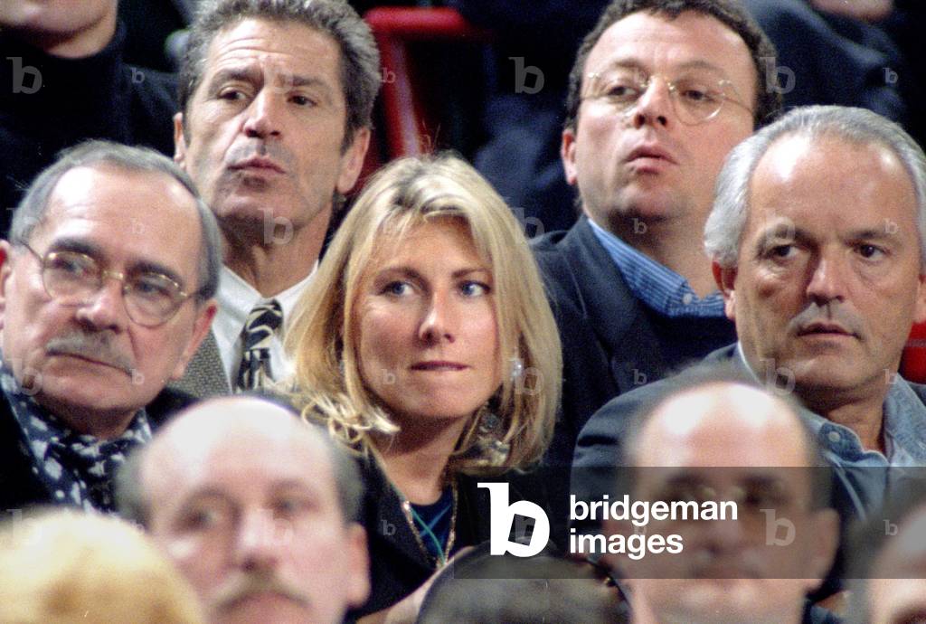 Image of French tennis player Henri Leconte's wife Marie Sarah attends her