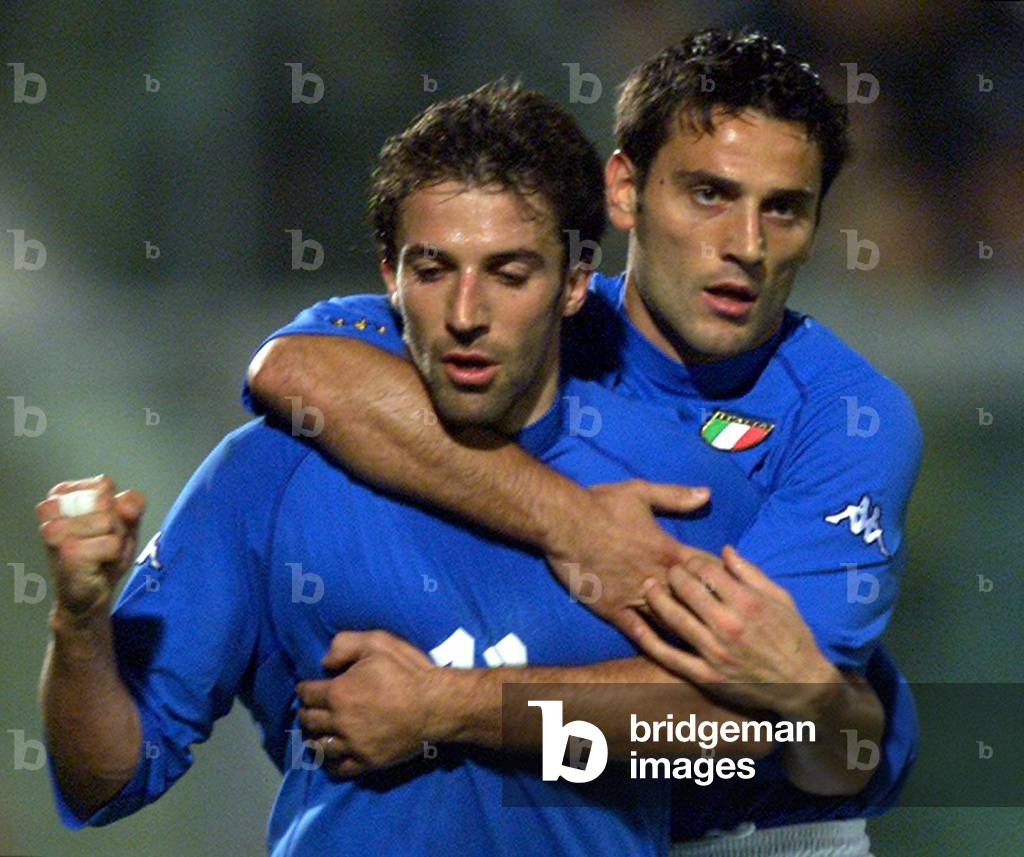 Image of ITALIAN STRIKER ALESSANDRO DEL PIERO CELEBRATES DURING ITALY ...