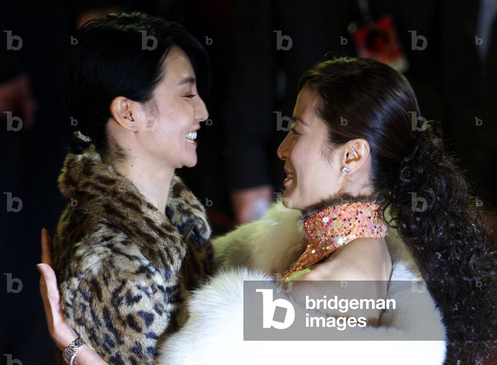 Image of HONG KONG ACTRESSES MICHELLE YEOH AND MAGGIE CHEUNG ATTEND THE