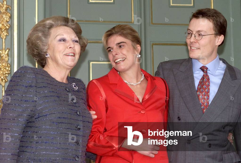 Image of Dutch Queen Beatrix (L), Dutch Prince Constantijn, the youngest son