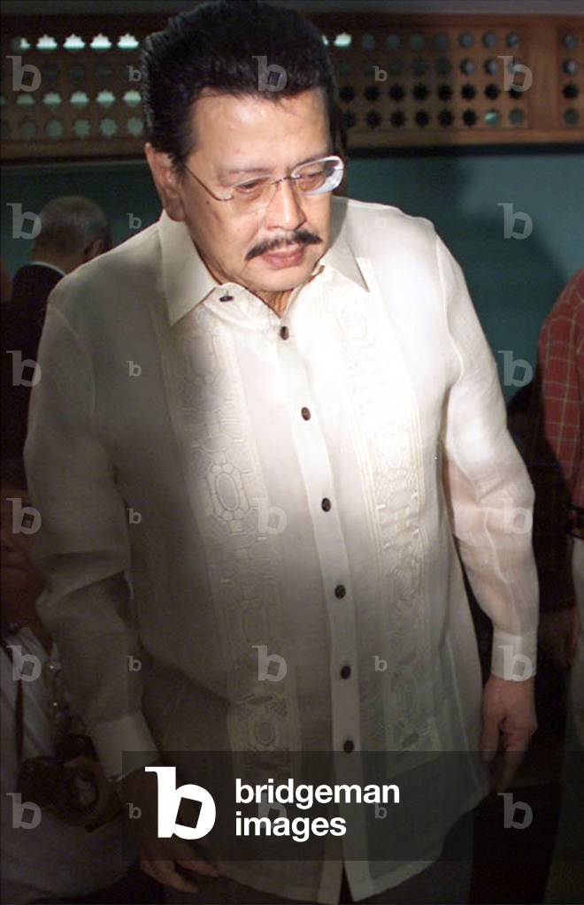 Image of FORMER PHILIPPINE PRESIDENT JOSEPH ESTRADA APPEARS IN COURT IN ...