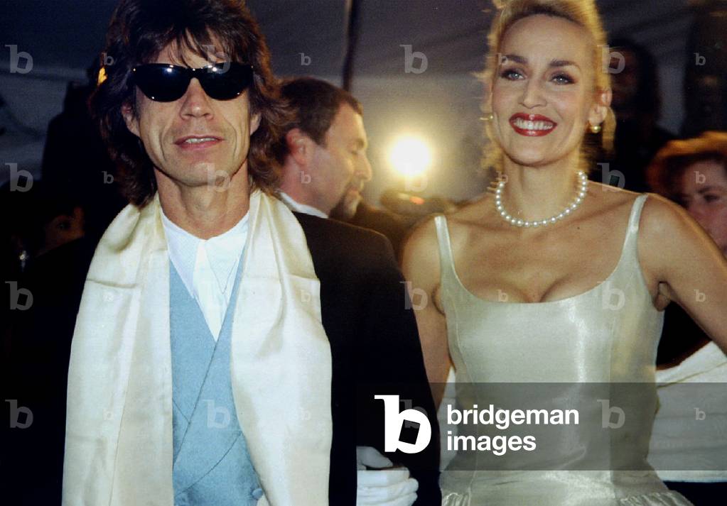 Image of Mick Jagger and his wife Jerry Hall arrive at the