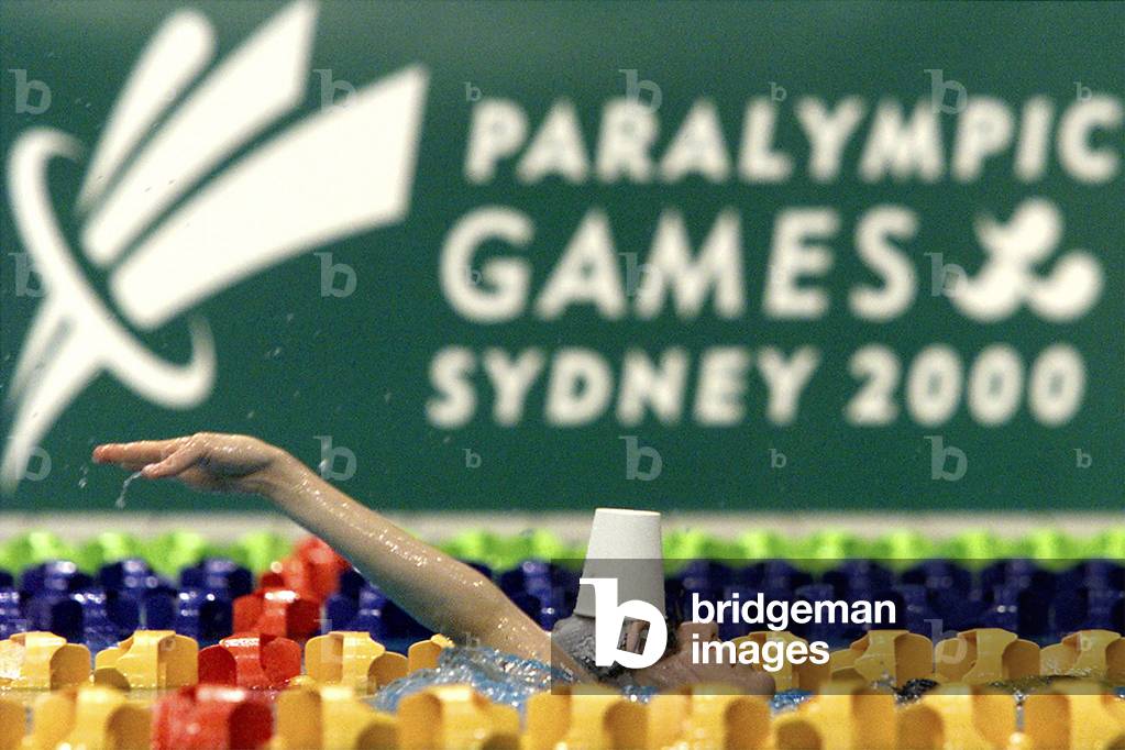 Image of HUNGARY'S DORA PASTORY SWIMS WITH CUP ON HEAD DURING TRAINING