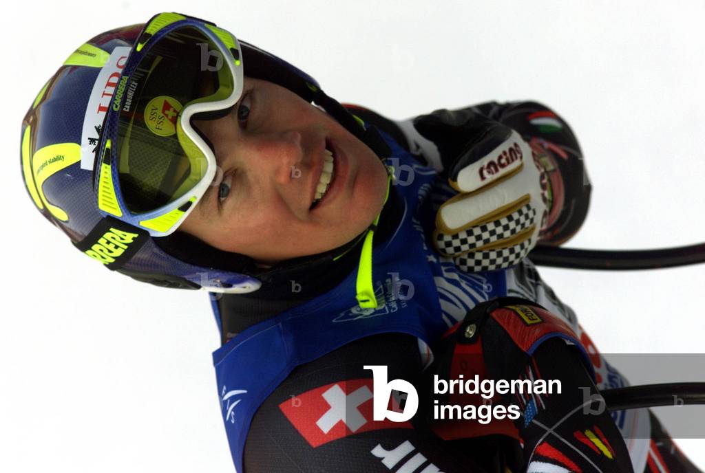 Image of SWISS BRUNO KERNEN LOOKS AT TIME AFTER FINISHING 12TH IN