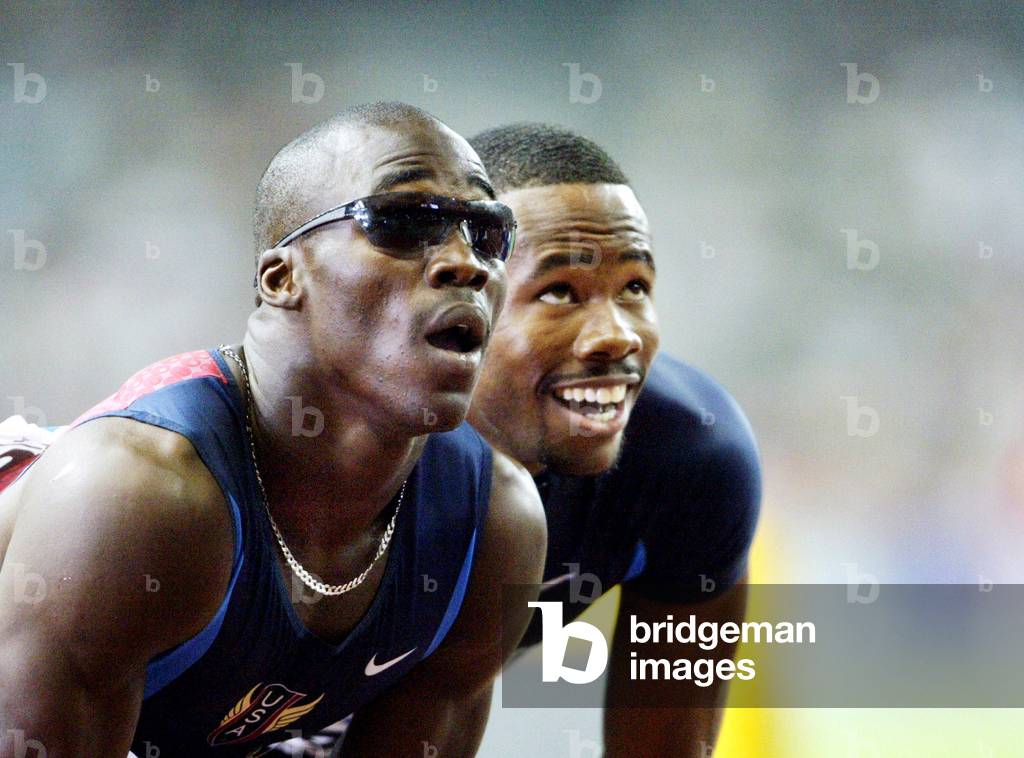 Image of JOHN CAPEL OF THE U.S. WINS THE MEN'S 200 METRES