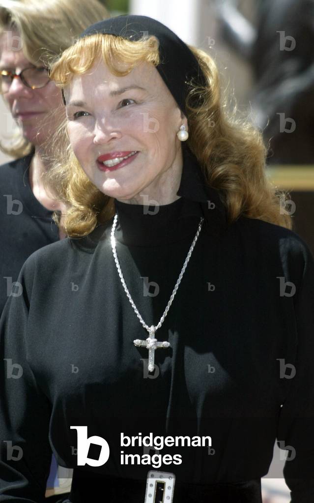 Image of Kathryn Crosby, [widow of actor Bing Crosby], arrives as a