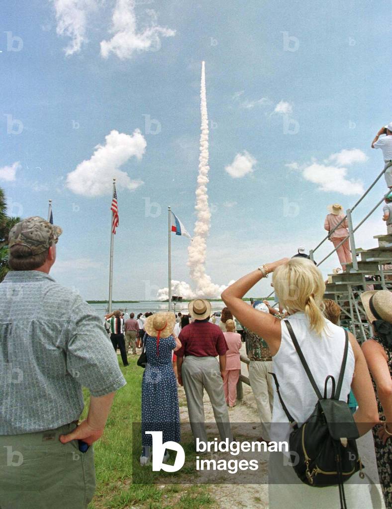 Image of Guests in the VIP viewing section at the Kennedy Space