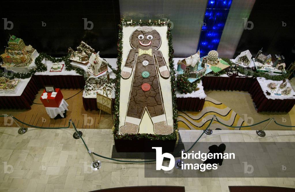 Image of GIANT GINGERBREAD MAN GOING FOR GUINESS WORLD RECORD ON DISPLAY