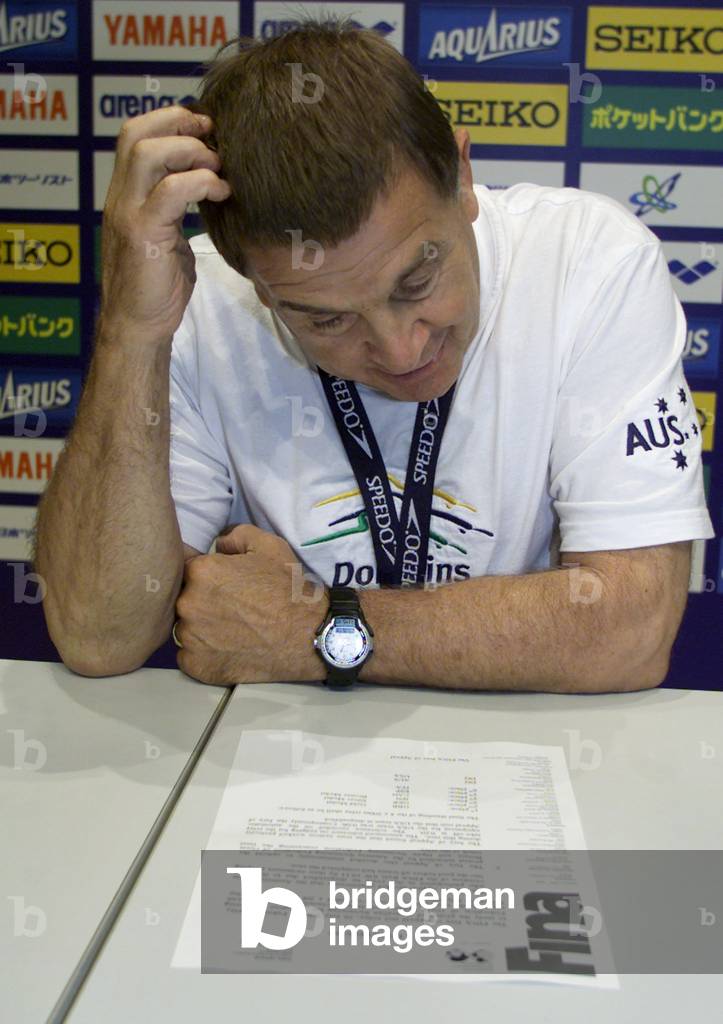 Image of AUSTRALIAN HEAD SWIM COACH DON TALBOT AT PRESSER FOR WOMENS