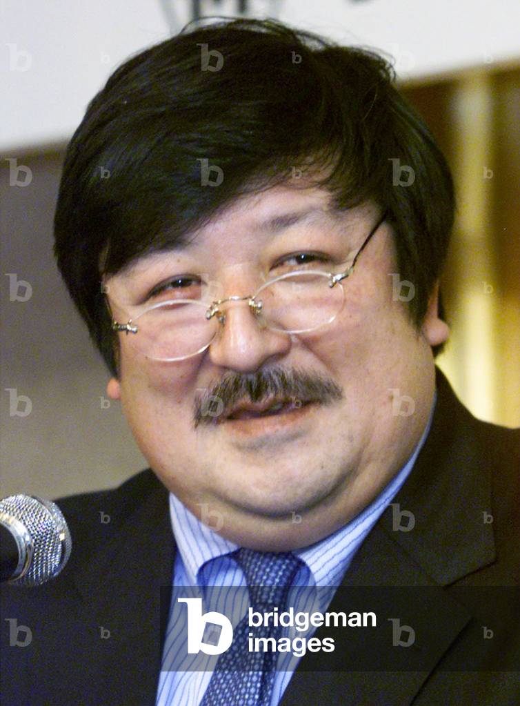 Image of Japan's leading toy maker Tomy Co. President Kantaro Tomiyama ...