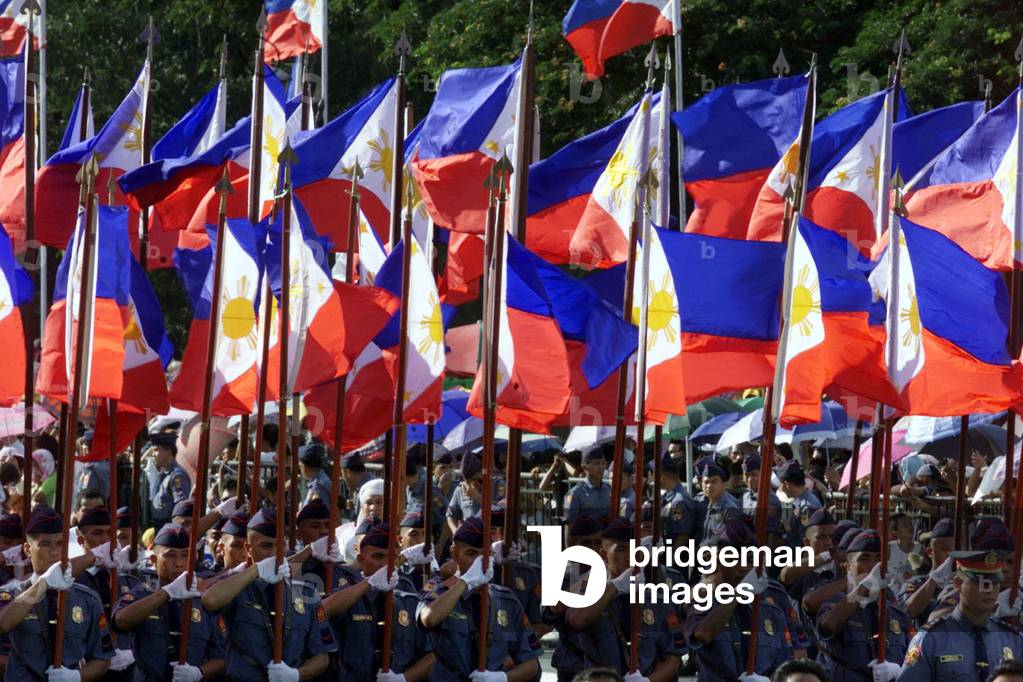 Image of MEMBERS OF THE PHILIPPINE NATIONAL POLICE MARCH IN MANILA ...