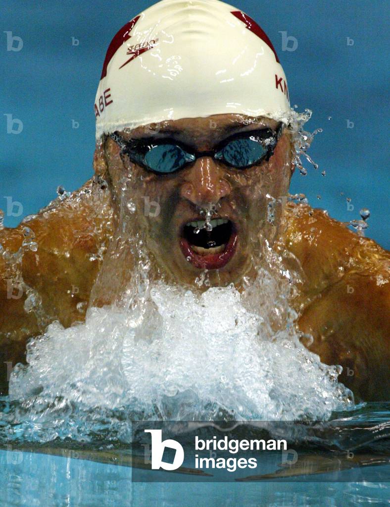 Image of CANADA'S MORGAN KNABE SWIMS DURING HIS 100 METRE BREASTSTROKE HEAT