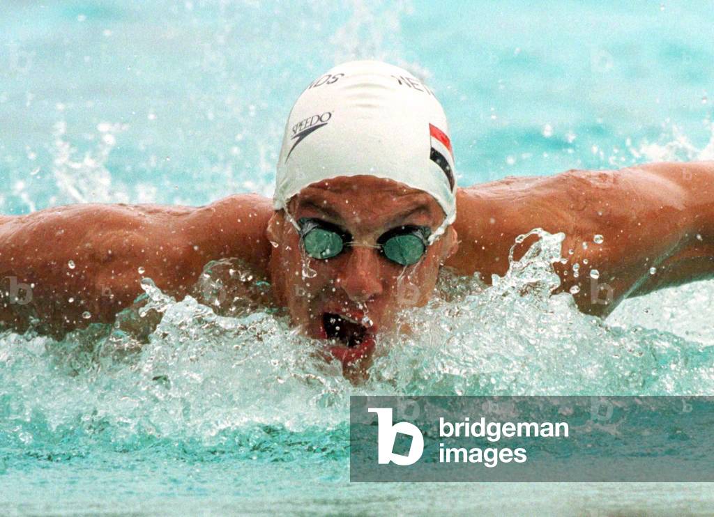 Image of Marcel Wouda of the Netherlands competes in his 400m medley