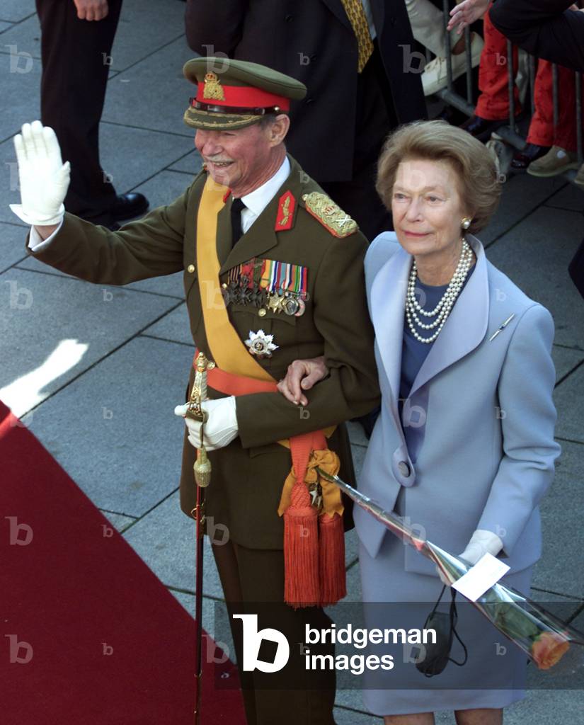 Image of GRAND DUKE JEAN OF LUXEMBOURG AND HIS WIFE JOSEPHINE CHARLOTTE