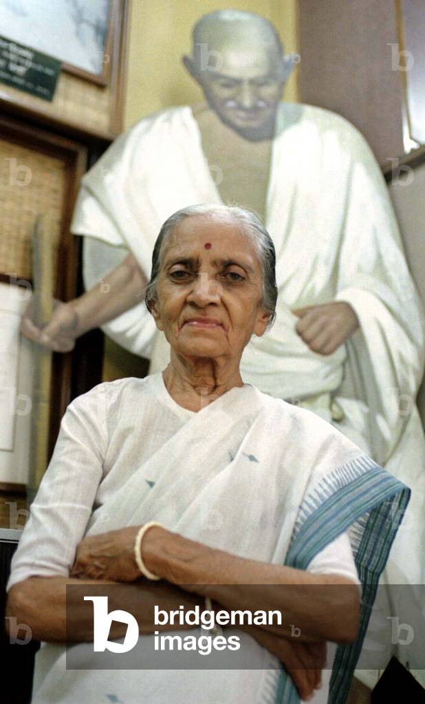 Image of Usha Mehta, who took an active part in India's struggle