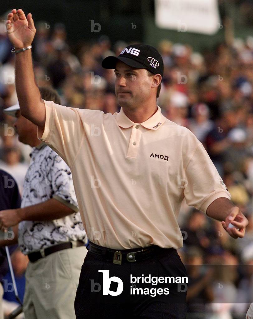 Image of CHRIS DIMARCO REACTS AFTER WINNING PHOENIX OPEN, 2002-01-27 ...