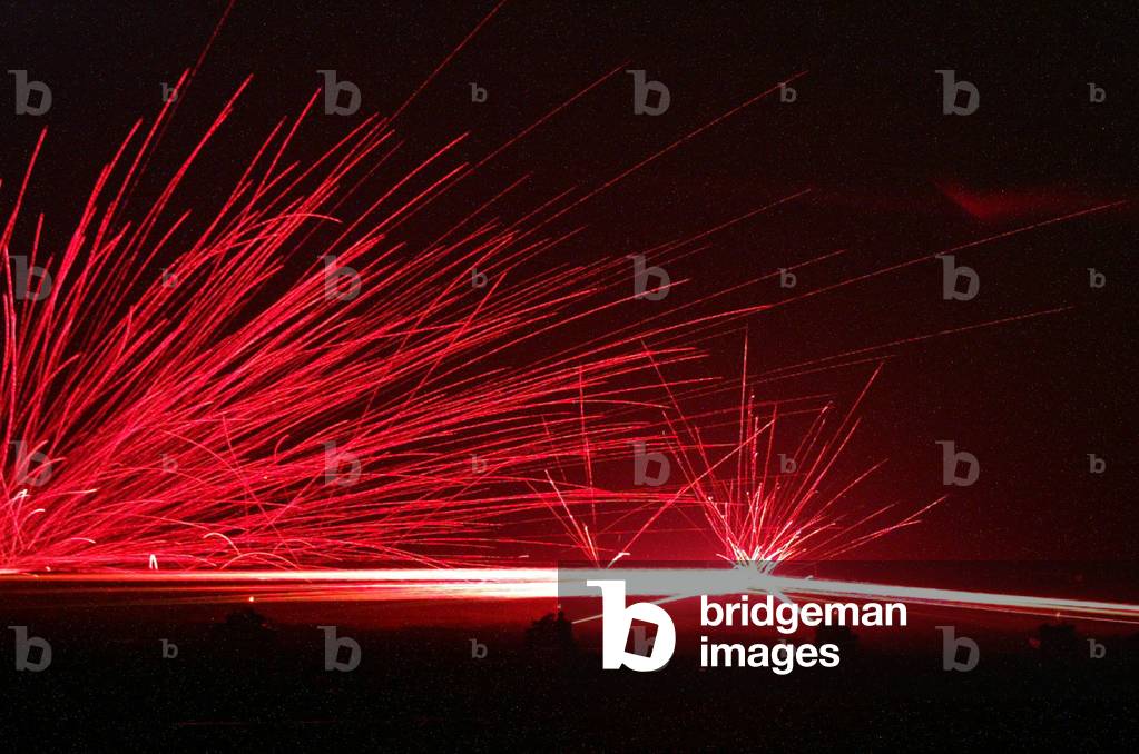 Image of NIGHT FIRE DRILL BY JAPAN'S GROUND SELF-DEFENCE FORCE AT ...