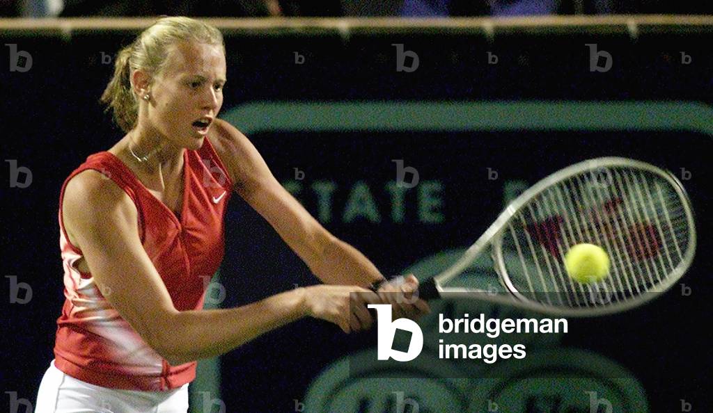 Image of DAJA BEDANOVA RETURNS SHOT TO MARTINA HINGUS IN SCOTTSDALE ...