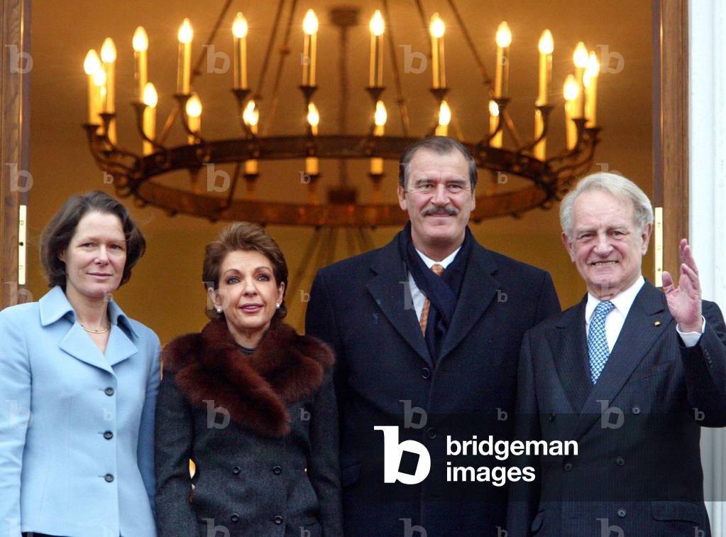Image of MEXICAN PRESIDENT FOX AND GERMAN COUNTERPART RAU WITH THEIR ...