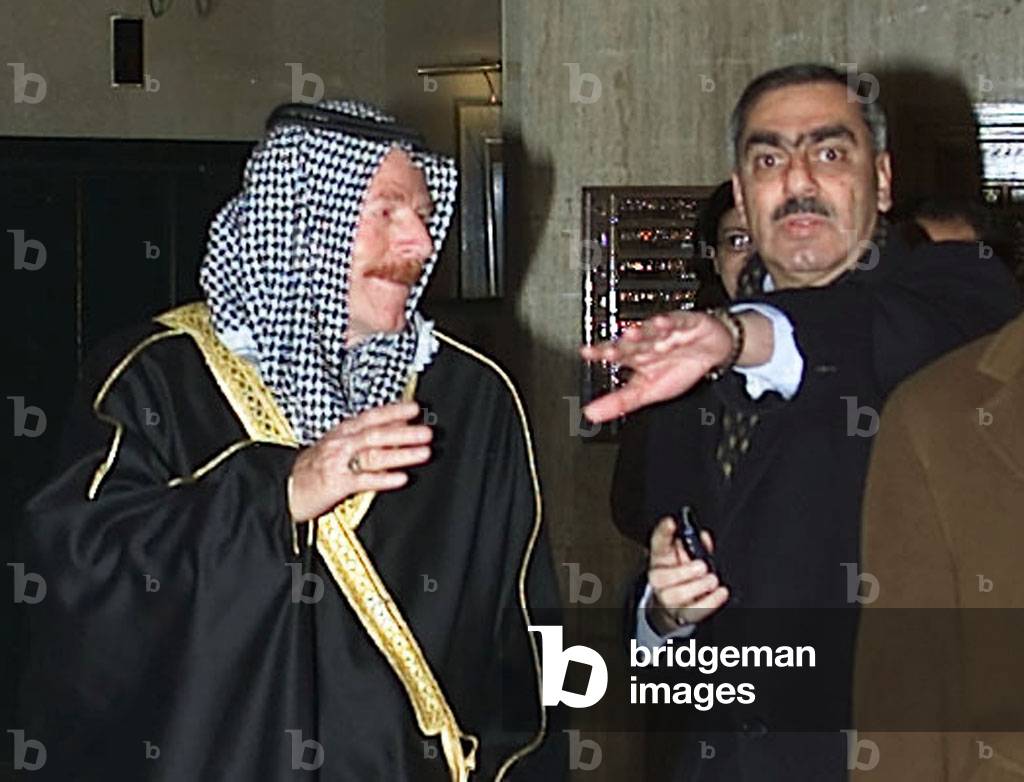 Image of SADDAM HUSSEIN'S DEPUTY IZZAT IBRAHIM AT DAMASCUS HOTEL DURING ...