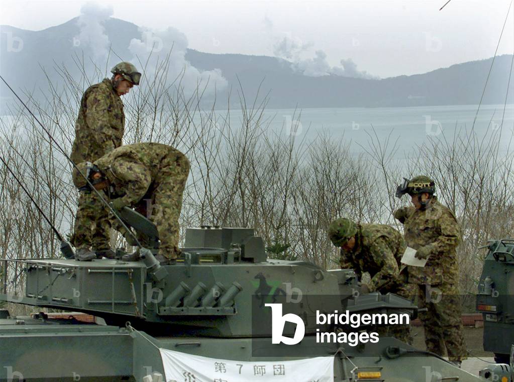 Image of JAPAN'S SELF-DEFENCE FORCE ARMOURED PERSONNEL CARRIER PATROLS ...
