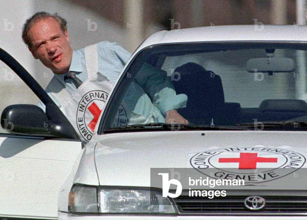 Image of Chief Red Cross negotiator Michel Minnig leaves the Japanese ...