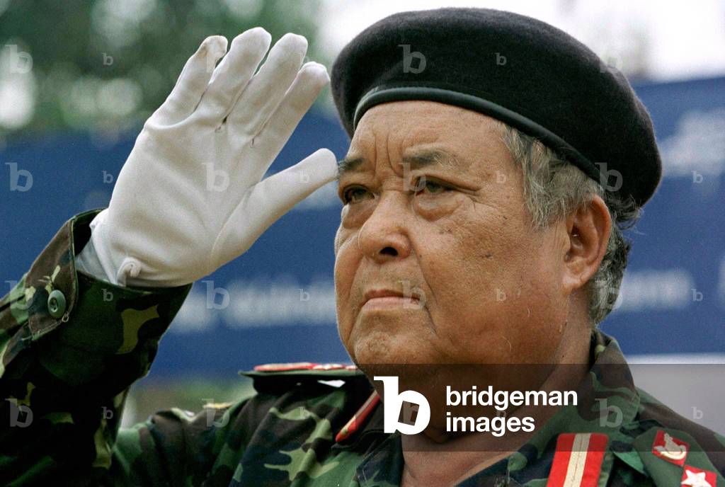 Image of General Bo Mya, president of the Karen National Union (KNU)