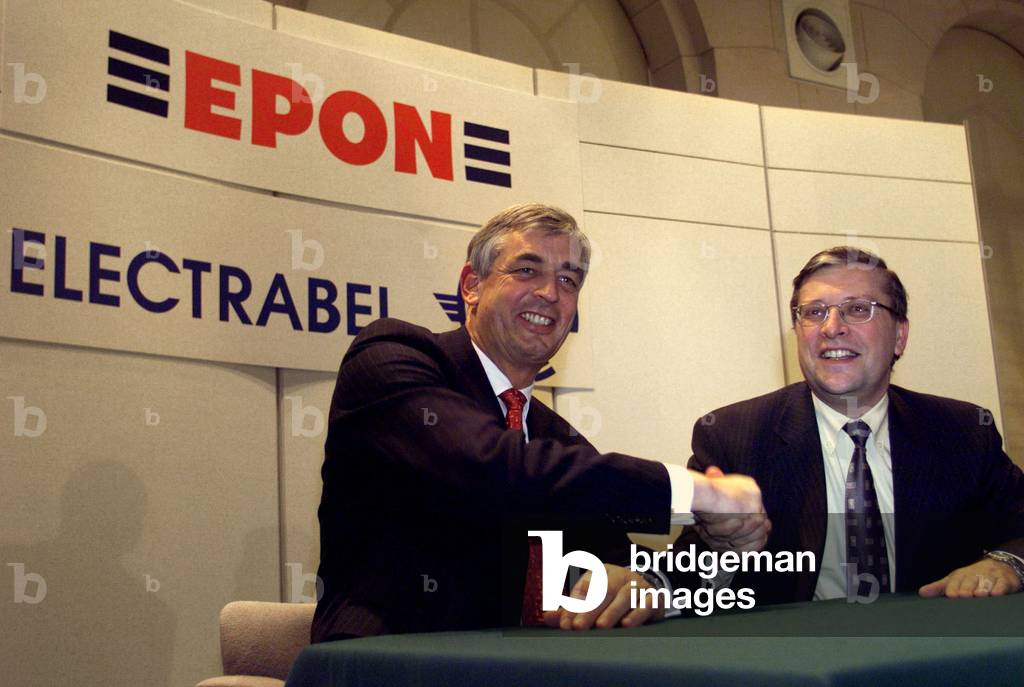 Image of LUDO VAN HALDEREN OF EPON AND WILLY BOSMAN OF ELECTRABEL