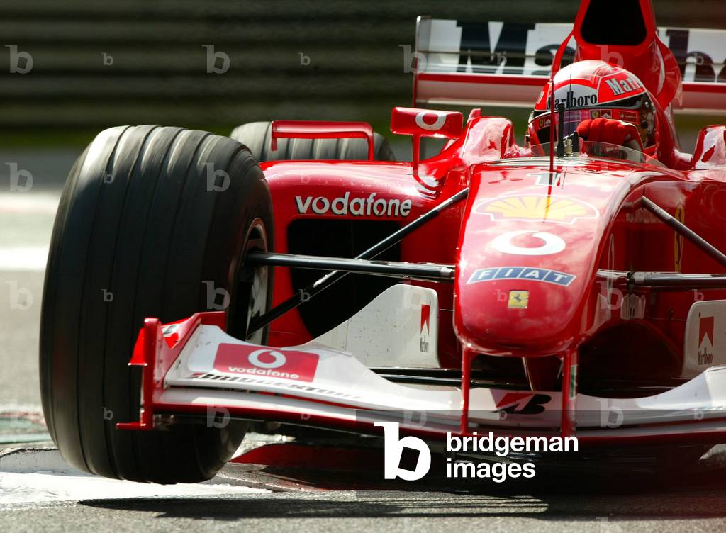 Image of GERMAN FERRARI DRIVER SCHUMACHER AT THE BELGIAN FORMULA ONE GRAND