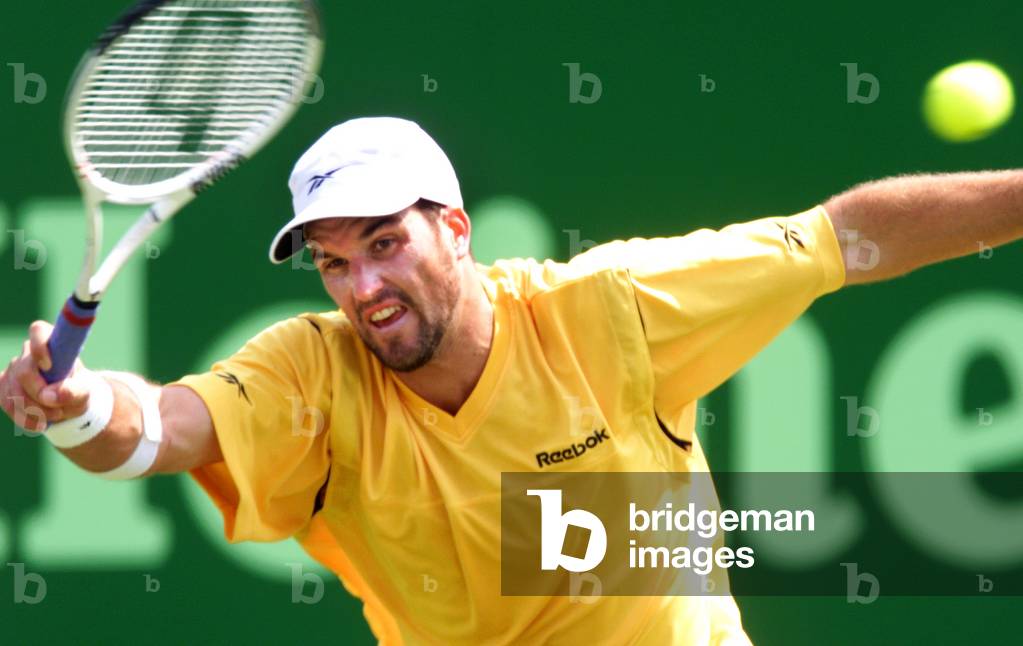 Image of AUSTRALIAN RAFTER RETURNS DURING HIS FIRST ROUND MATCH AGAINST ...